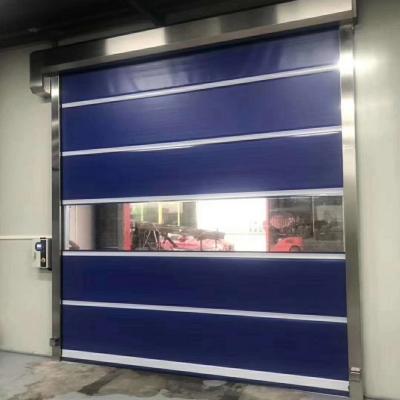 China 6500*6000mm Automatic PVC High Speed Rolling Up Industrial Warehouse Doors for sale