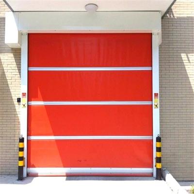 China 2m/S Opening Rolling PVC Fast Action Rapid Rise Industrial Sectional Doors For Interior for sale