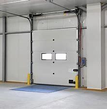China PU Foam Sectional Standard Lift Industrial Door With Visual Window for sale