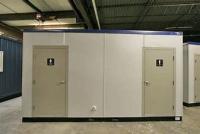 China Small Prefabricated Modular Toilets Bathroom For Pubic PU Sandwich Panel for sale