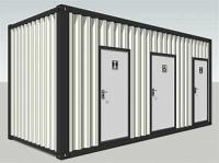 China Magic Prefabricated Modular Toilets 1.5 Tons Assembled Container for sale