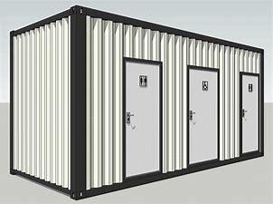 China Magic Prefabricated Modular Toilets 1.5 Tons Assembled Container for sale
