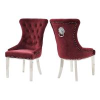 China Modern 0.2CBM SS Dining Chairs Home Furniture Velvet Fabric Dining Chairs for sale