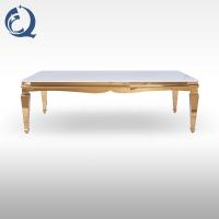 China Modern 20 - 40mm Luxury Marble Dining Table 12 Seat 96x48x30inch for sale