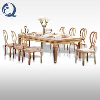 China Modern 20 - 40mm Luxury Marble Dining Table 12 Seat 96x48x30inch for sale
