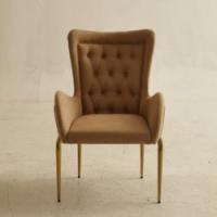 China Luxury Velvet OEM SS Dining Chairs Silver Golden Dining Room Furniture for sale