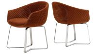 China Fabric 0.22cbm Luxury Dining Table Chairs 54x64x92cm Nordic Style for sale