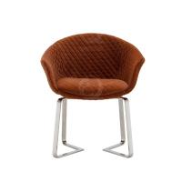 China Fabric 0.22cbm Luxury Dining Table Chairs 54x64x92cm Nordic Style for sale