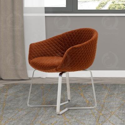 China Fabric 0.22cbm Luxury Dining Table Chairs 54x64x92cm Nordic Style for sale