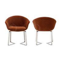 China Fabric 0.22cbm Luxury Dining Table Chairs 54x64x92cm Nordic Style for sale