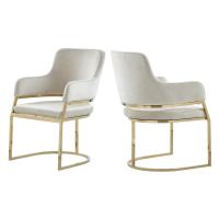China Metal Frame 54x58x84cm European Style Dining Chair 10kg with flannel seat cushion for sale