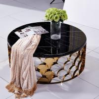 China Round Dia 100cmx45cm  SS Coffee Table for Italian Contemporary Living Room for sale
