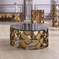 China Round Dia 100cmx45cm  SS Coffee Table for Italian Contemporary Living Room for sale