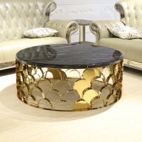 China Round Dia 100cmx45cm  SS Coffee Table for Italian Contemporary Living Room for sale