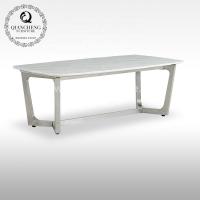 China Marble 20mm White Granite Top Coffee Table Retangular Shape Home Furniture for sale