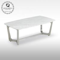 China Marble 20mm White Granite Top Coffee Table Retangular Shape Home Furniture for sale