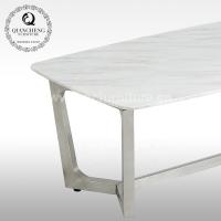 China Marble 20mm White Granite Top Coffee Table Retangular Shape Home Furniture for sale
