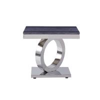 China Marble OEM Stainless Steel Side Tables Square 60x60 Mirror Side Tables for sale