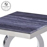 China Marble OEM Stainless Steel Side Tables Square 60x60 Mirror Side Tables for sale