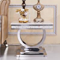 China Qiancheng 24x24inch Sofa Side End Table 20mm Modern Marble Side Table for sale