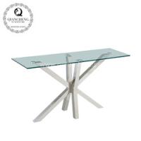 China Steady 0.52CBM Italian Style Console Table Glass Top 12mm For Home for sale