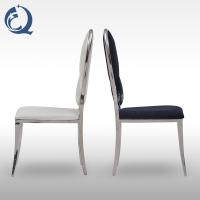 China 19x20x42inch High Back Dining Room Chairs Leather Upholstery Linear Stitching for sale