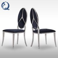 China 19x20x42inch High Back Dining Room Chairs Leather Upholstery Linear Stitching for sale