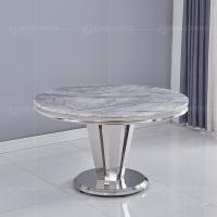 China Round Marble 0.34m3 SS Dining Tables Italian Modern Light Luxury Style for sale