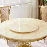 China 51x30inch Minimalist Round Dining Table 6 Seater Dining Table And Chairs for sale
