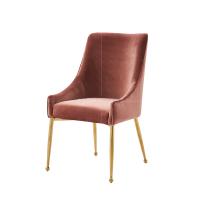 China 54*64*93cm Luxury Dining Room Chairs Golden Stainless Steel Metal Legs for sale