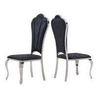 China PU Cushion Black Metal Dining Room Chairs 9.2kg Light And Comfortable for sale