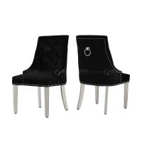 China Qiancheng Velvet Modern Dining Chair for sale