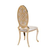 China 50x59x112cm Gold Wedding Chairs stainless steel Royal Furniture Chairs for sale