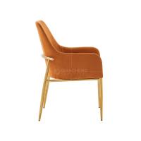 China European Style SS Dining Chairs 56x62x93cm With Comfortable Fabric for sale