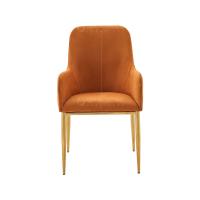 China European Style SS Dining Chairs 56x62x93cm With Comfortable Fabric for sale