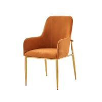China European Style SS Dining Chairs 56x62x93cm With Comfortable Fabric for sale