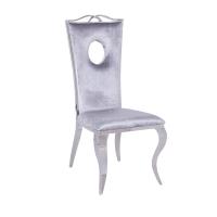 China Modern 56x50x110cm Leather Dining Room Chair Highback Black PU Dining Chairs for sale