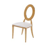 China Stackable 47x59x94cm Hotel Banquet Chairs Stainless Steel Wedding Chairs for sale