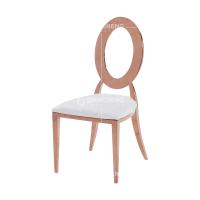 China Stackable 47x59x94cm Hotel Banquet Chairs Stainless Steel Wedding Chairs for sale