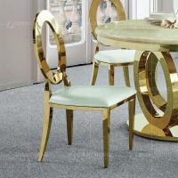 China Stackable 47x59x94cm Hotel Banquet Chairs Stainless Steel Wedding Chairs for sale