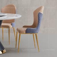 China Backrest Decoration 50x60x97cm SS Dining Chairs Modern Dining Room Chairs for sale