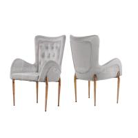 China Luxury Velvet OEM SS Dining Chairs Silver Golden Dining Room Furniture for sale