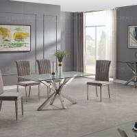 China 180x90x75cm 4 Seater Rectangle Dining Table Marble Top Minimalist Style for sale
