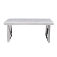 China White Smooth 78''X39''X30'' Luxury Marble Dining Table 4 6 Seater For Kitchen for sale