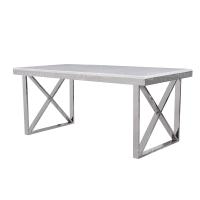 China White Smooth 78''X39''X30'' Luxury Marble Dining Table 4 6 Seater For Kitchen for sale