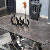 China 78inch Luxury Marble Dining Table for sale