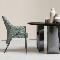 China Dia 135x75cm Luxury Marble Dining Table High Temperature Resistance Furniture for sale