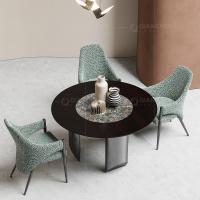 China Dia 135x75cm Luxury Marble Dining Table High Temperature Resistance Furniture for sale