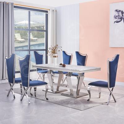 China 180cm Stainless Steel Dining Table for sale