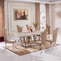 China 180cm Stainless Steel Dining Table for sale